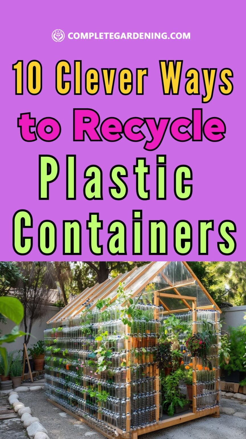 10 Clever Ways to Recycle Plastic Containers for Your Garden - Complete ...