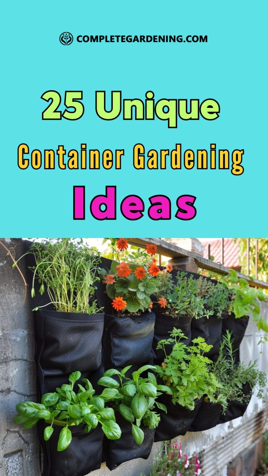 25 Unique Container Gardening Ideas for Small Patios and Balconies ...