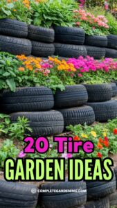20 Tire Garden Ideas to Transform Your Landscaping - Complete Gardening