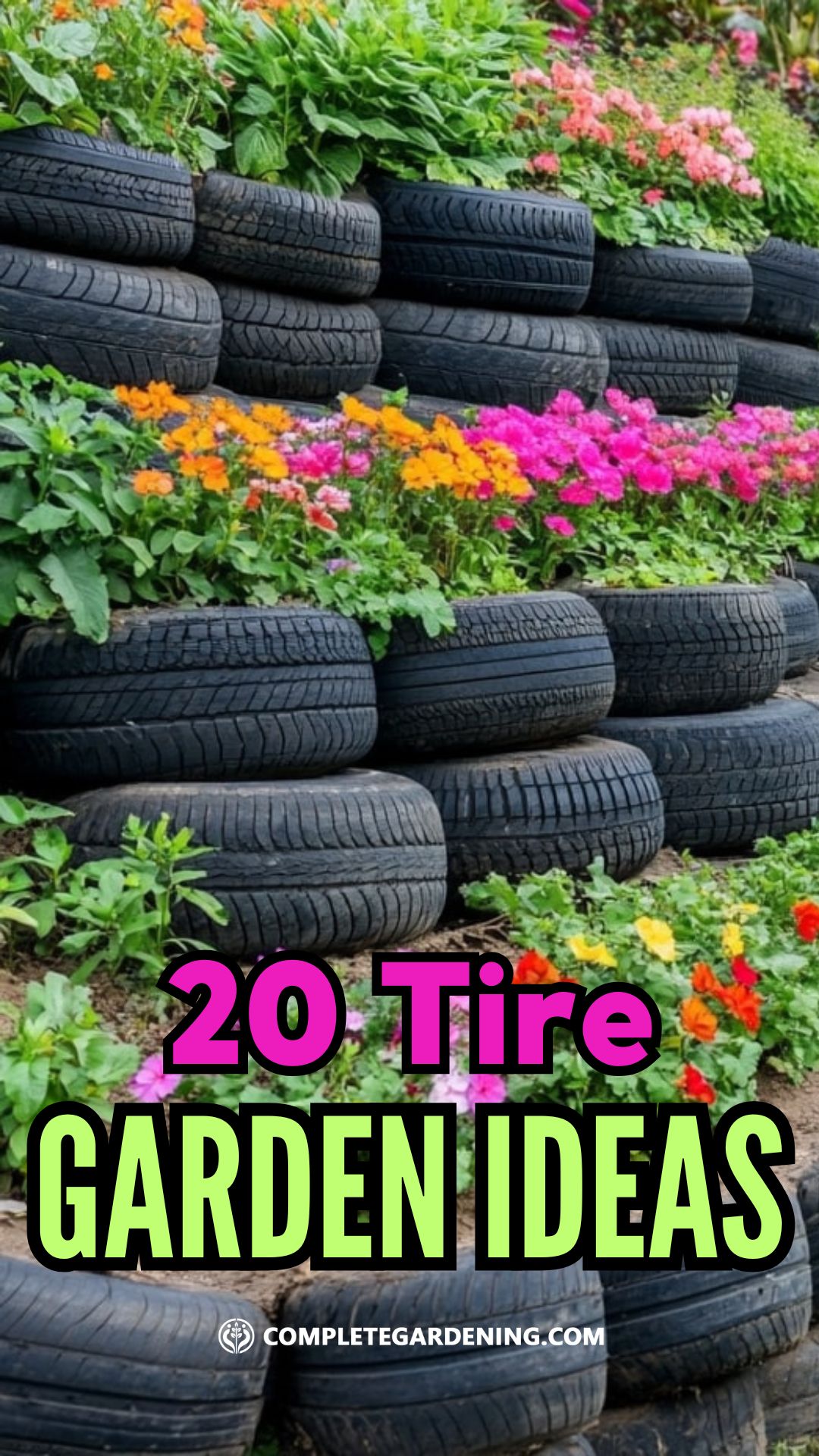 20 Tire Garden Ideas to Transform Your Landscaping - Complete Gardening
