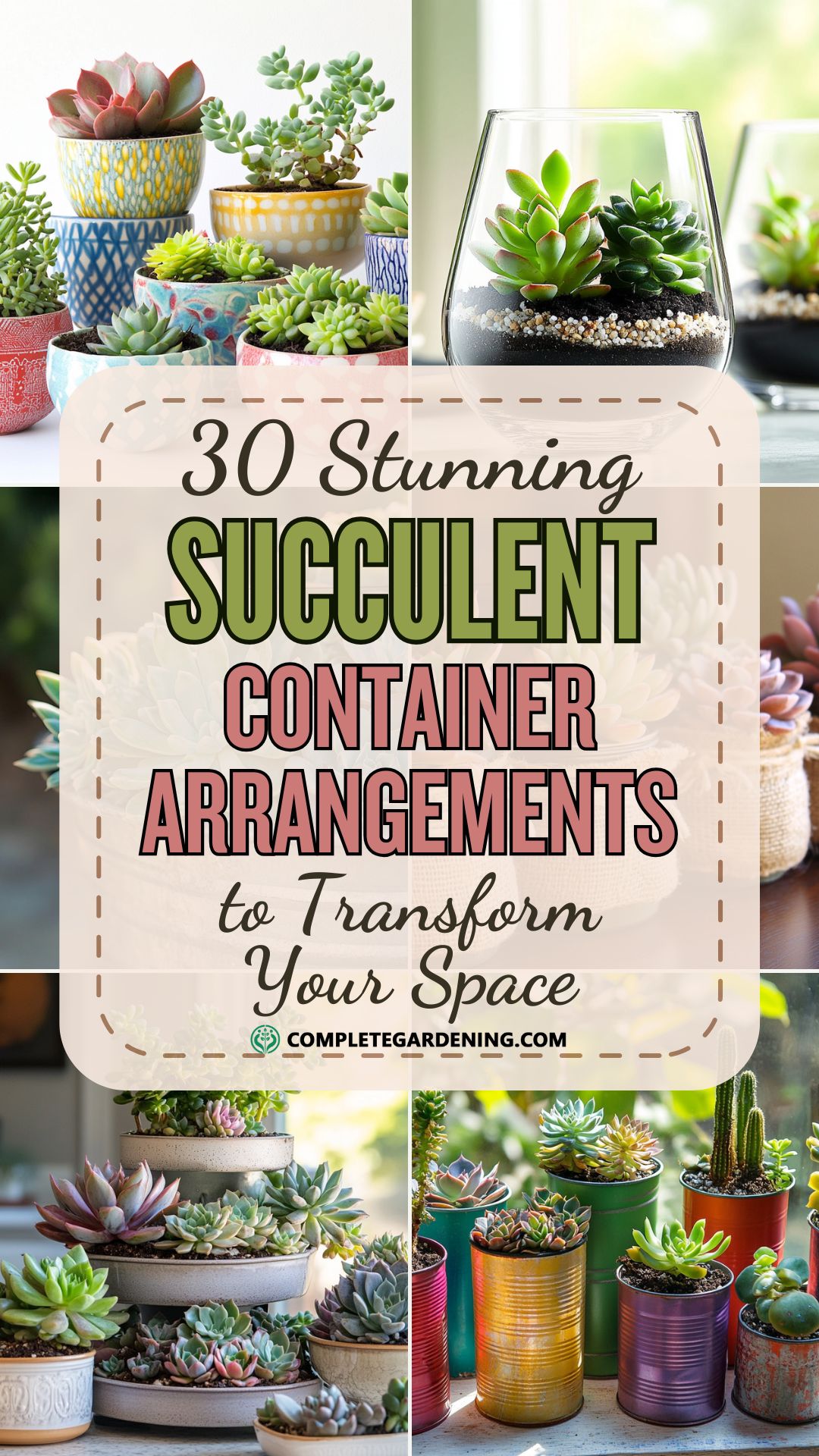 30 Stunning Succulent Container Arrangements to Transform Your Space ...