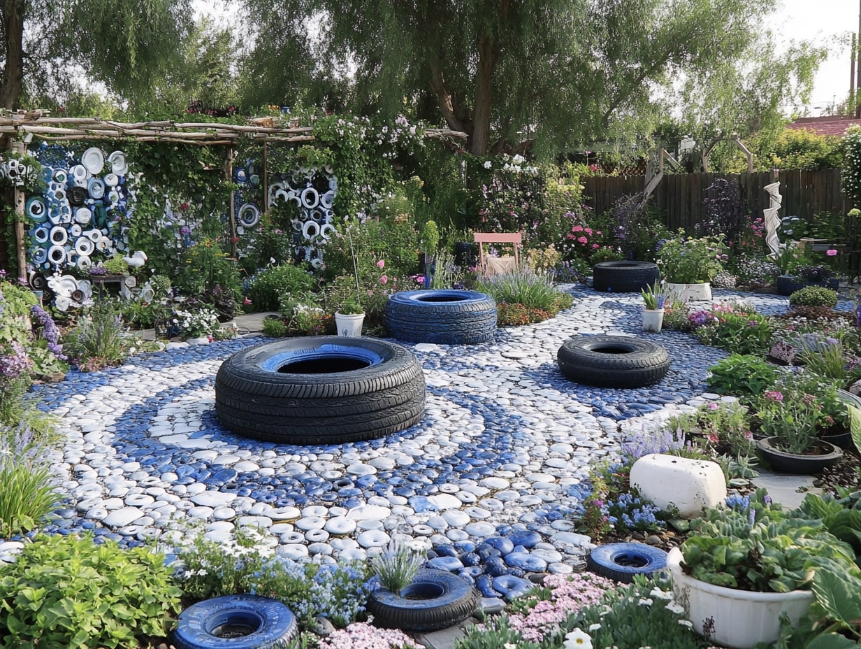 20 Tire Garden Ideas to Transform Your Landscaping - Complete Gardening