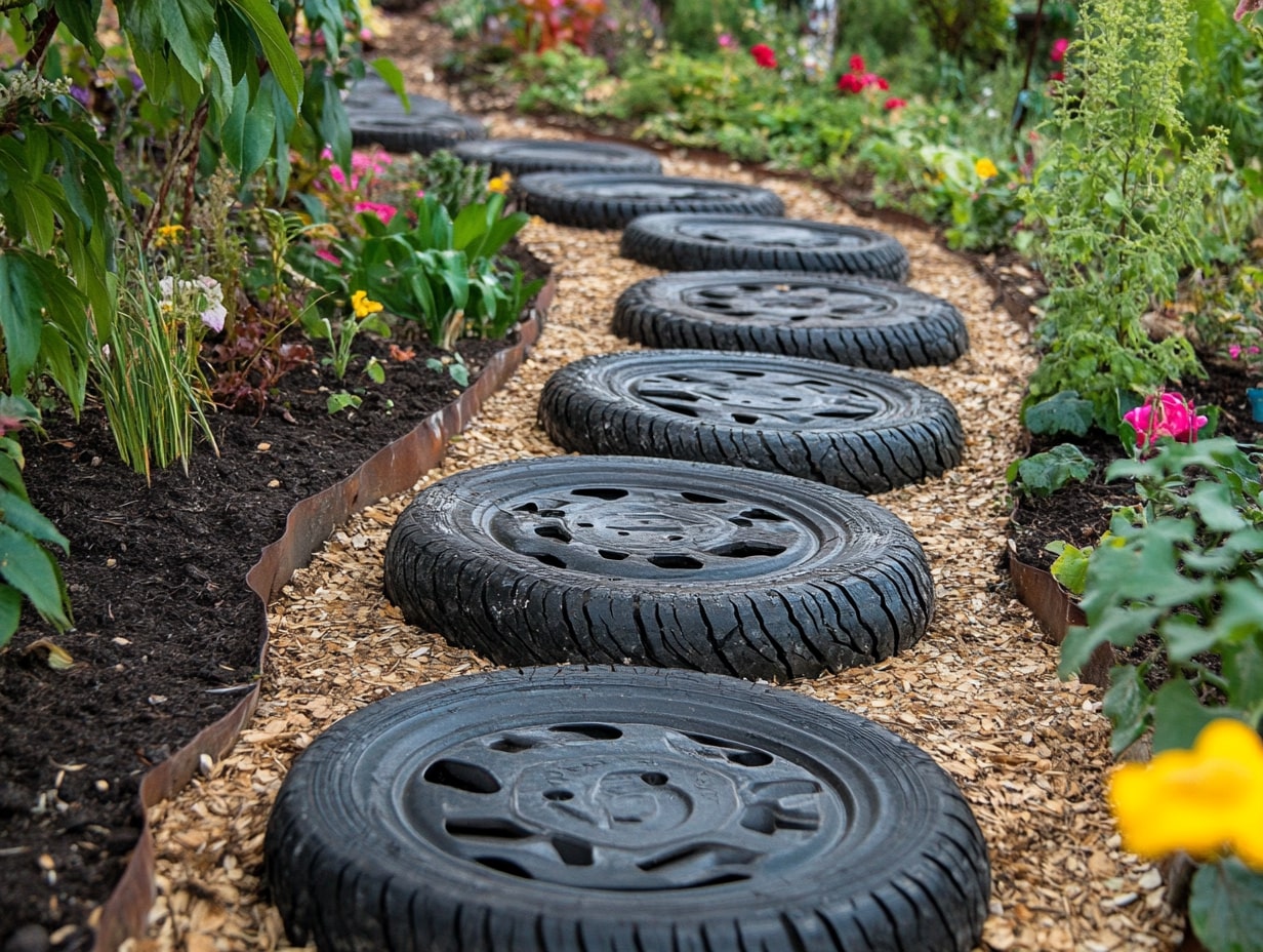 20 Tire Garden Ideas to Transform Your Landscaping - Complete Gardening