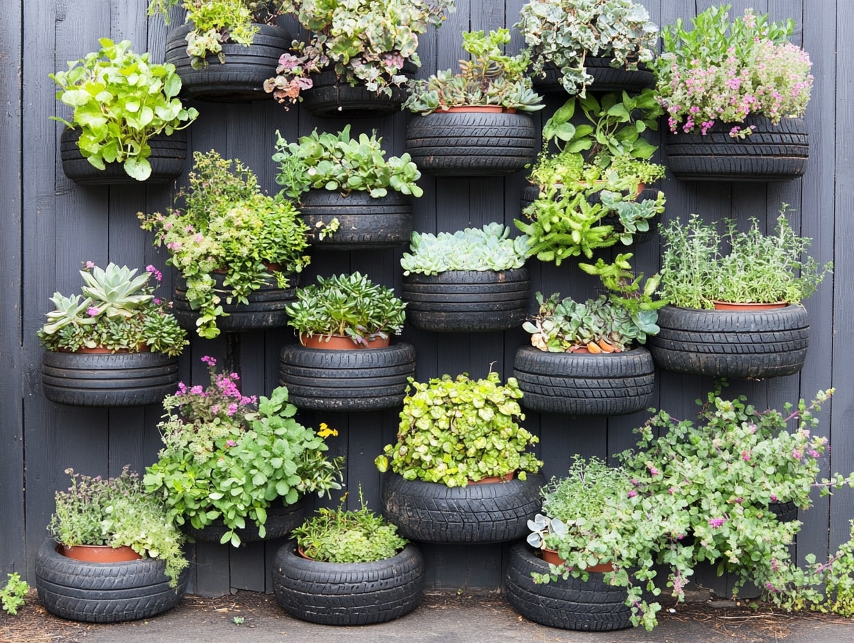 20 Tire Garden Ideas to Transform Your Landscaping - Complete Gardening